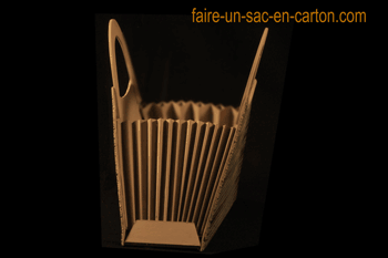apprendre à faire un sac a main en carton